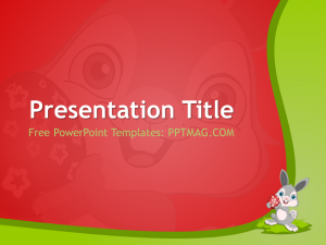 Free Easter Bunny PowerPoint Template - PPTMAG