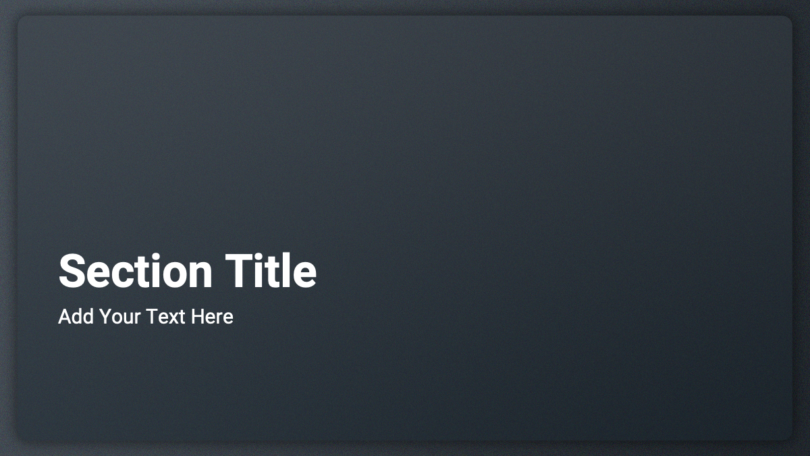 Dark PowerPoint Theme - Prezentr Google Slides Templates