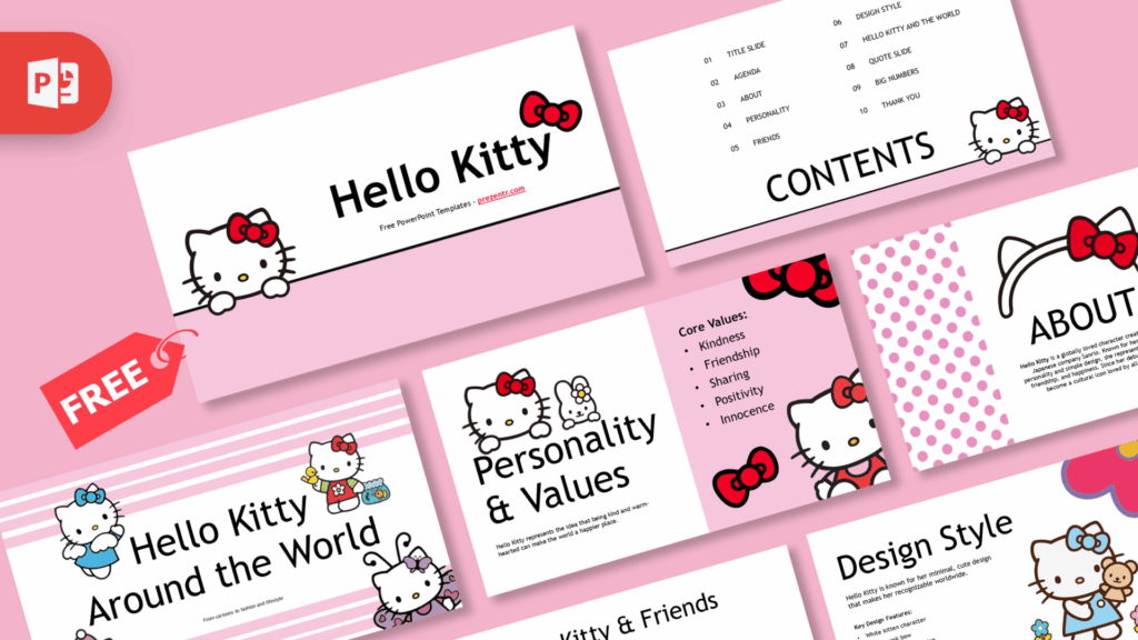 Hello Kitty PowerPoint Template - Cute Slide Template [2026]
