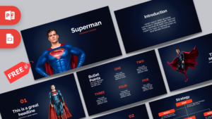 Free Superman PowerPoint Template - Prezentr