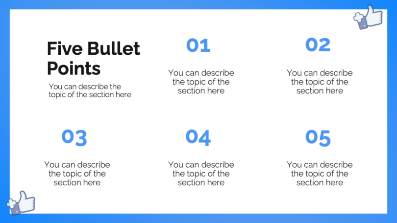 Free Facebook PowerPoint Template - Prezentr