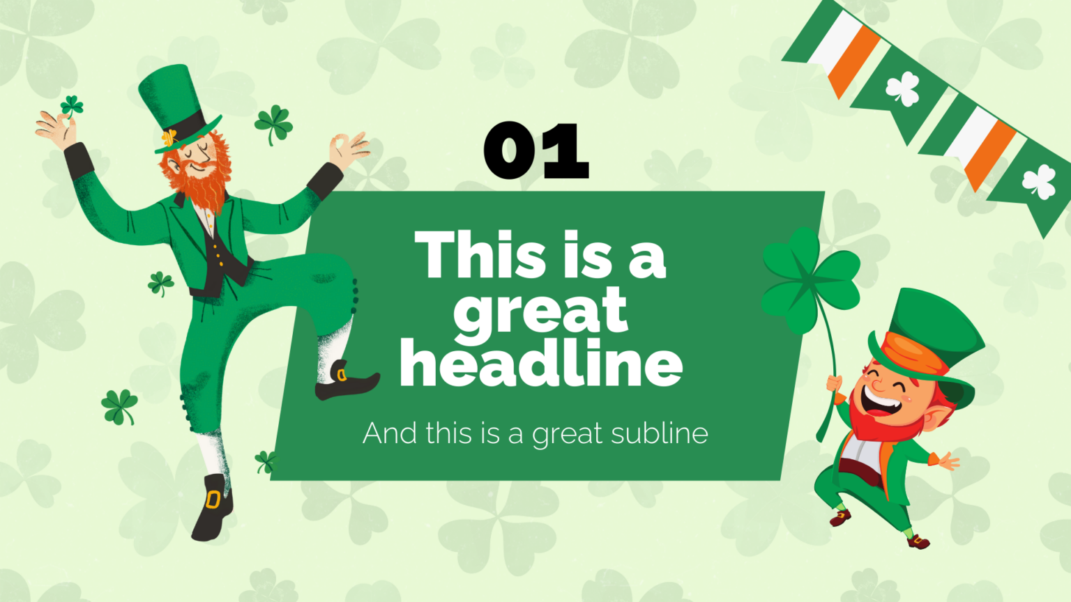 Free Happy St. Patrick Day PowerPoint, Google Slides & Canva Template