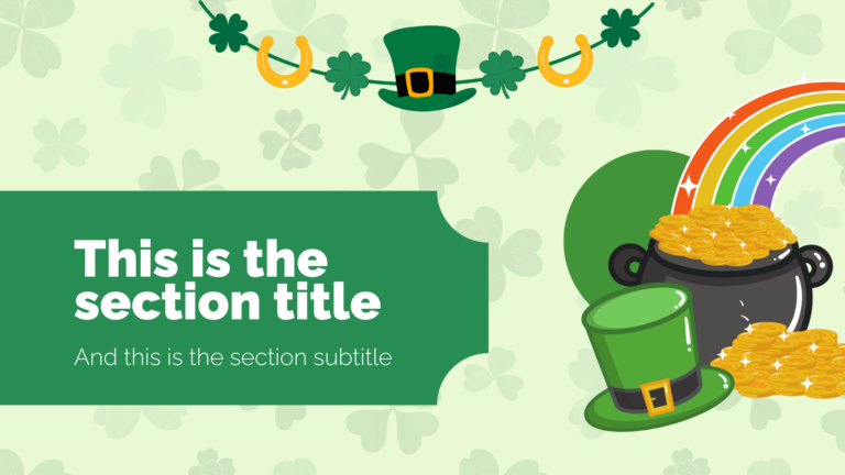Free Happy St. Patrick Day PowerPoint, Google Slides & Canva Template