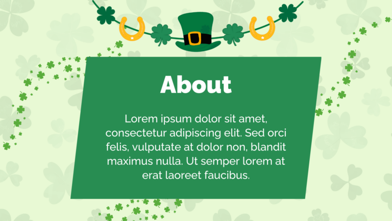 Free Happy St. Patrick Day PowerPoint, Google Slides & Canva Template