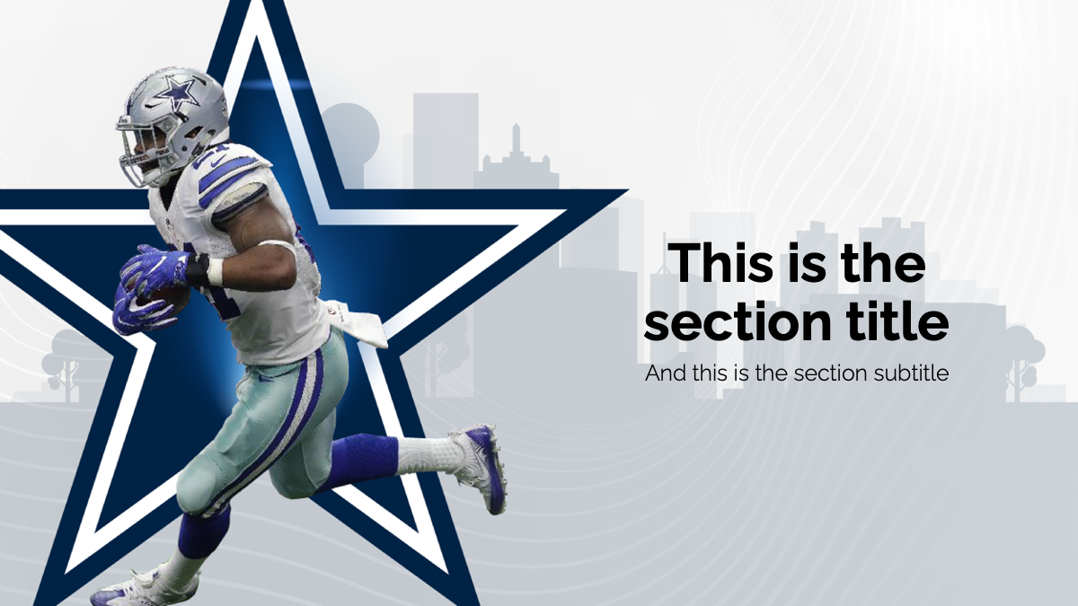 Free Dallas Cowboys PowerPoint Template - Prezentr