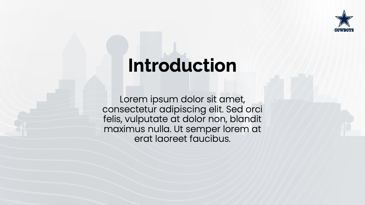 Free Dallas Cowboys PowerPoint Template - Prezentr