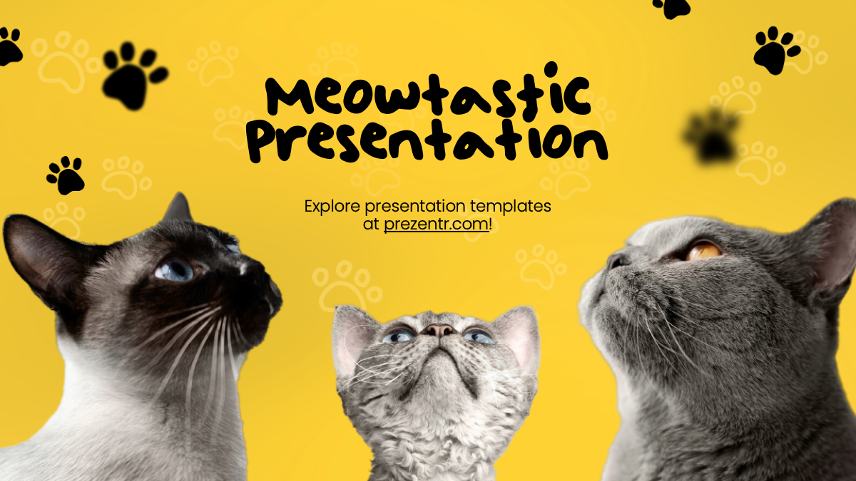 Free Cats PowerPoint Template - Prezentr