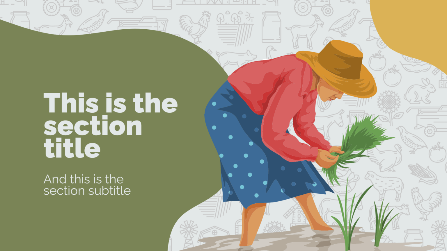 Free Farming PowerPoint Template, Google Slides & Canva