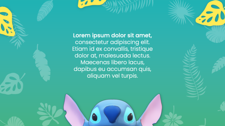 Free Animated Stitch PowerPoint Template