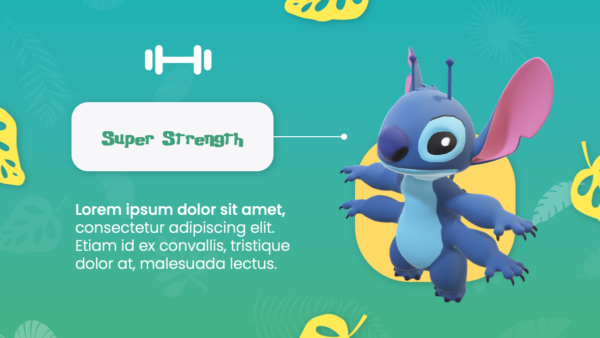 Free Animated Stitch PowerPoint Template