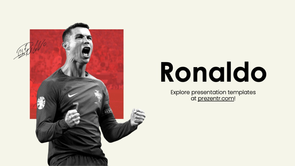 Ronaldo Portugal PowerPoint Template - Prezentr [2025]