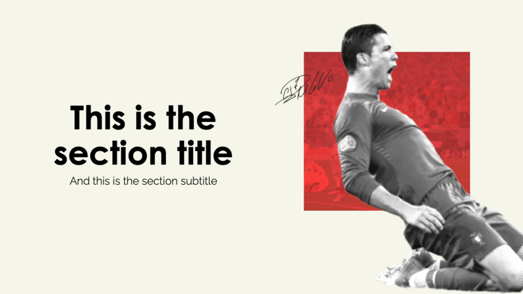 Ronaldo Portugal PowerPoint Template - Prezentr [2025]