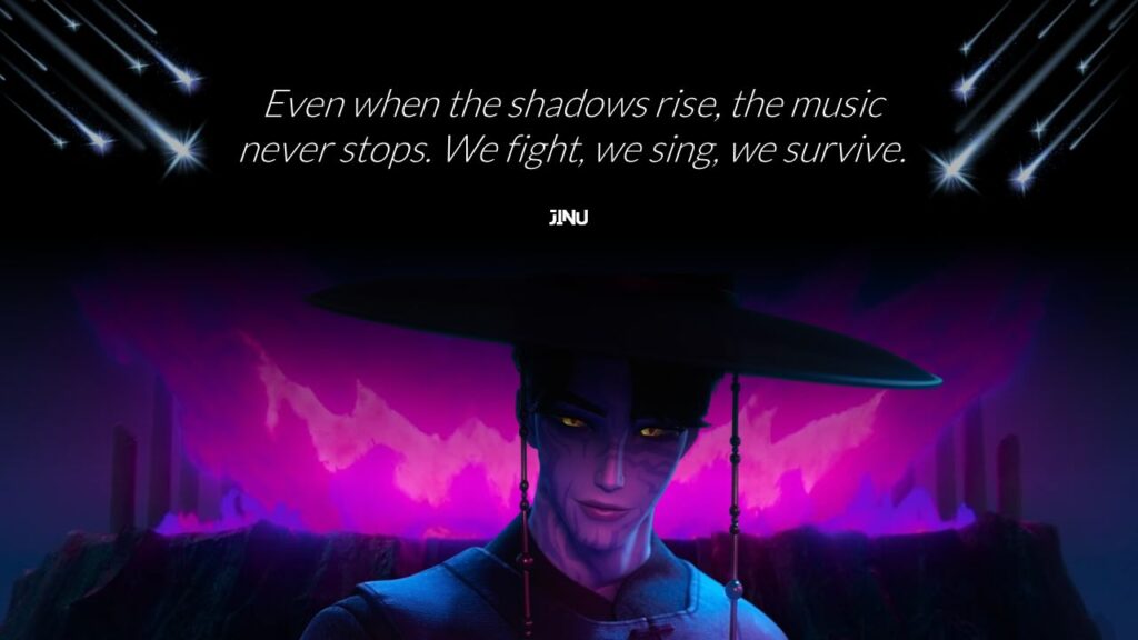 Animated Free K-pop Demon Hunters PowerPoint Template - Prezentr