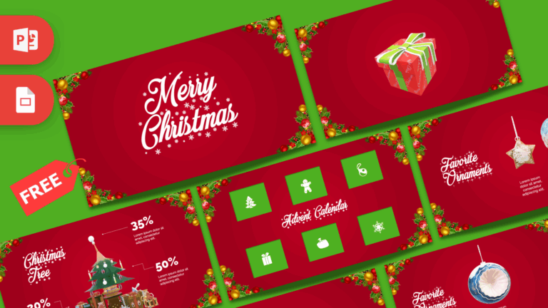 Animated Christmas PowerPoint Template - Prezentr [2025]