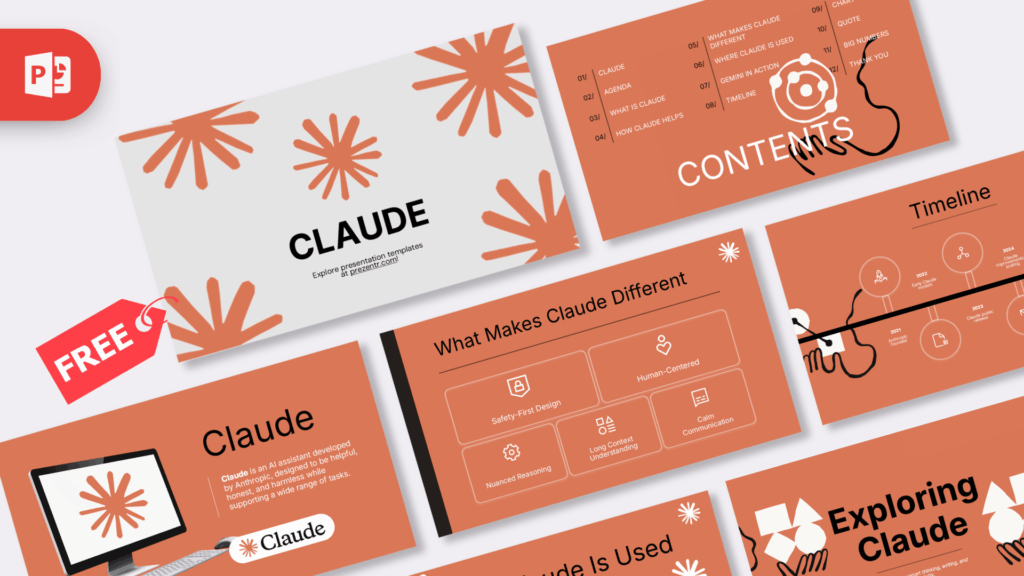 Free Claude PowerPoint Template [Content Included]